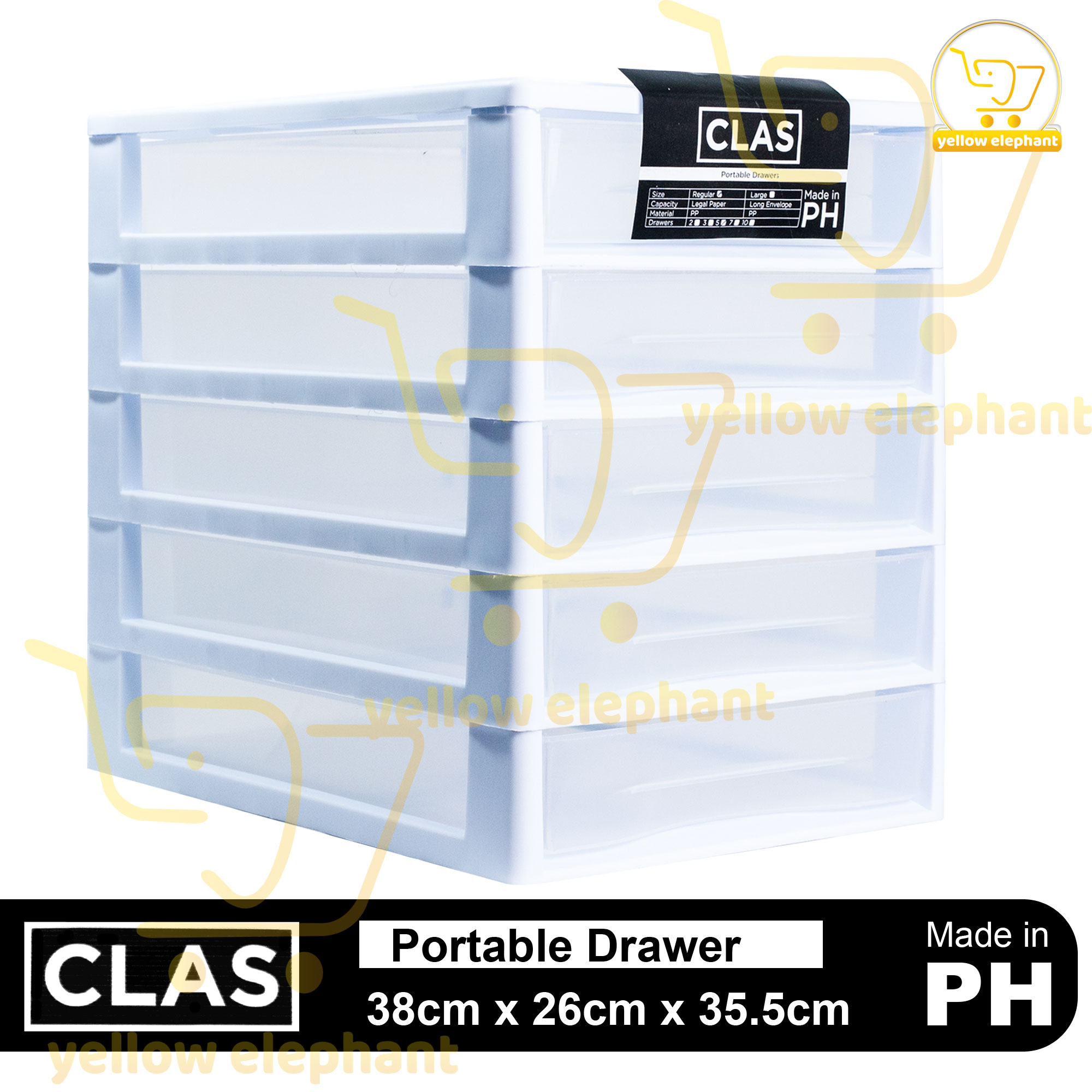Clas Stackie 5 Layer Plastic Drawers | Shopee Philippines