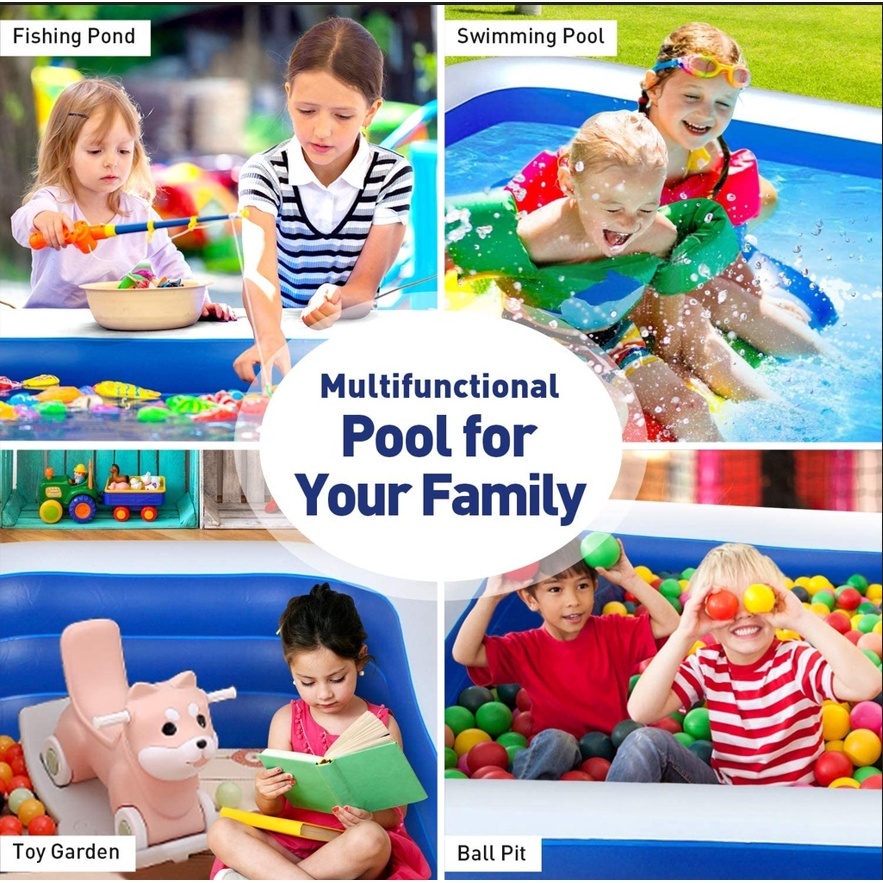 【COD】Inflatable Swimming Pool for Kids, children's baby toy pool, 4 ...