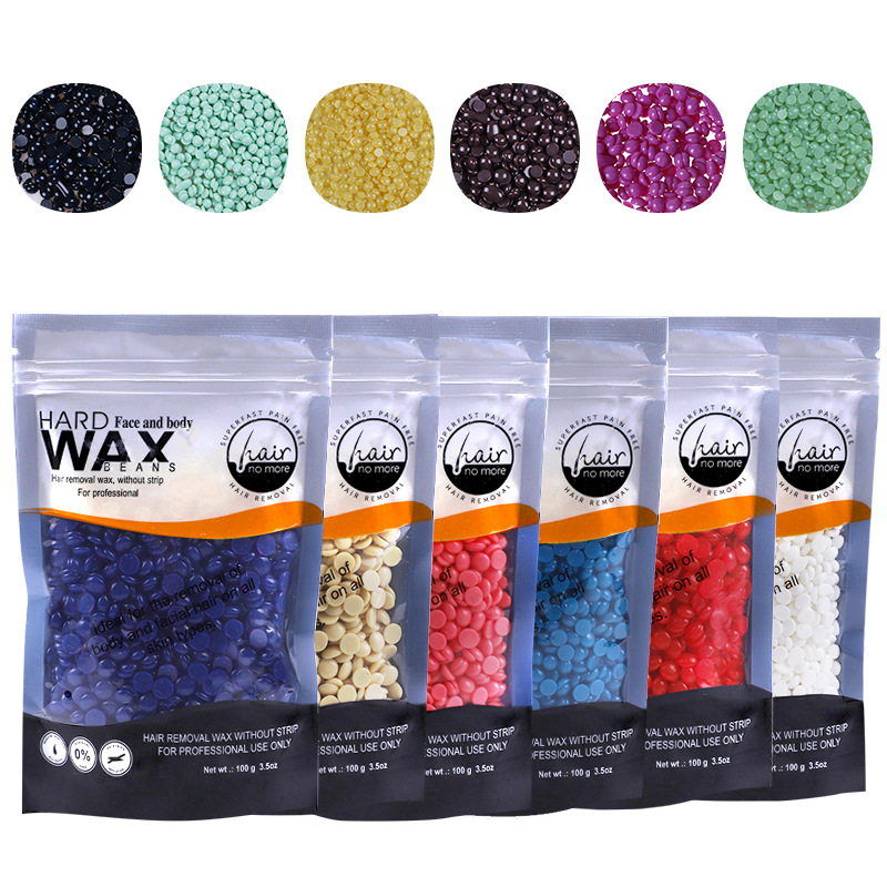 100g/300g Hard Wax Beans Pebble Wax Body Hair Removal for Body Arm Legs Hair Remove | Shopee ...