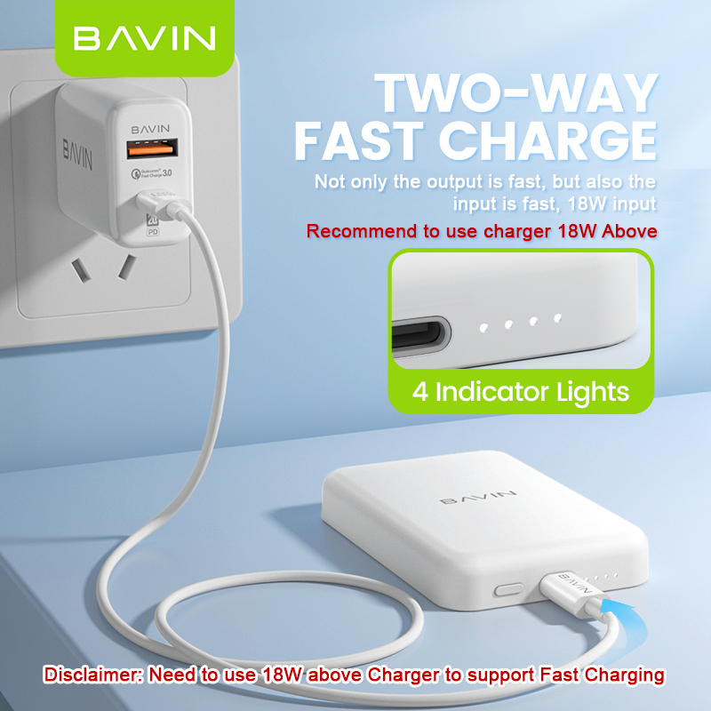 BAVIN PC029P 5000mAh / PC1016 10000mAh Wireless Magnetic Powerbank Fast Charging w/ Magnetic ...