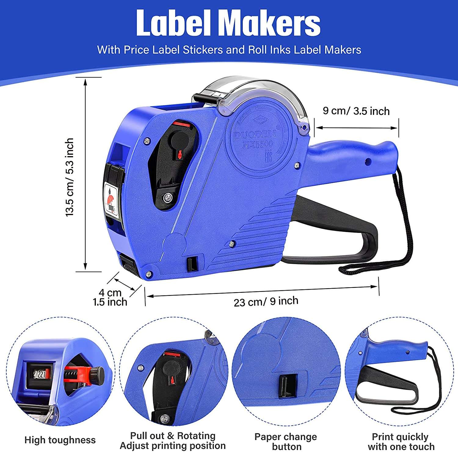 Price Tag Gun Crown MX-5500 Price Labeller With Labels Tag Paper ...