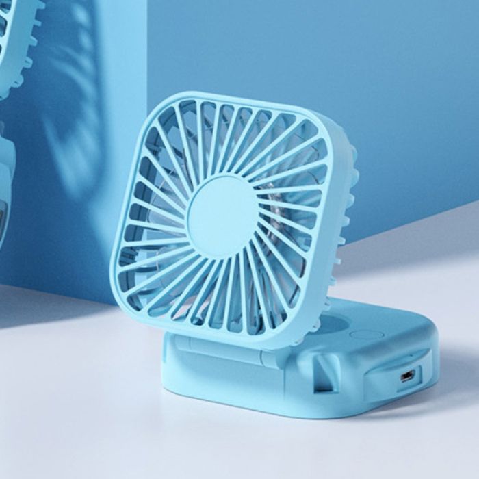 2023 Folding Fan New Mini Ultra-Thin Desktop Silent Charging Treasure ...
