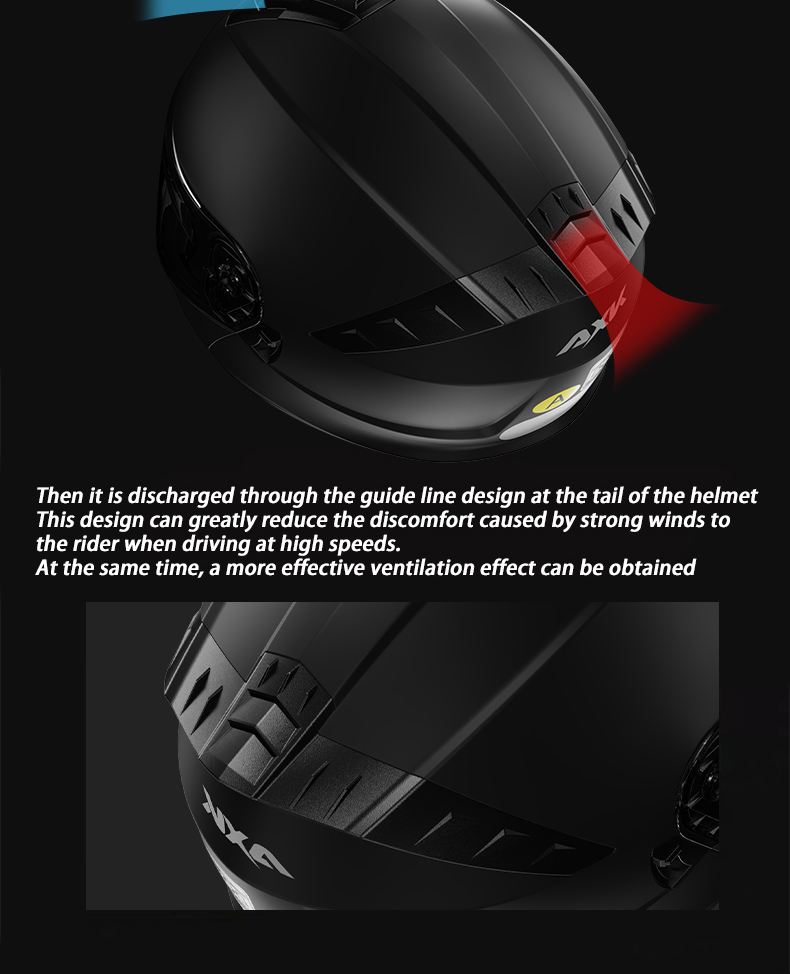 AXK 900 Motorcycle Helmet Modular Helmet Open Half Face Helmet Off Road ...