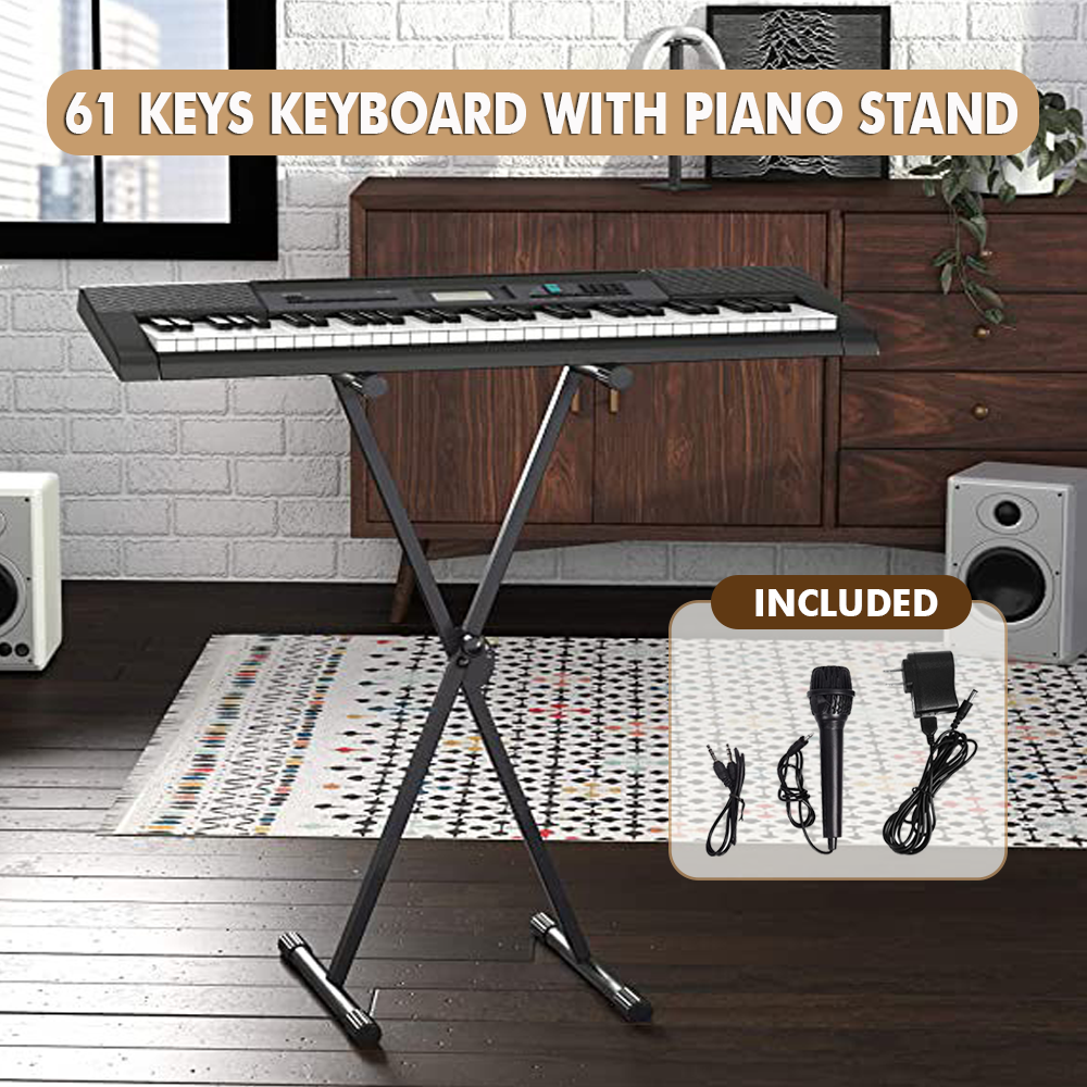 RIXTON 61 Keys Electric Piano Portable Piano Musical Keyboard ...
