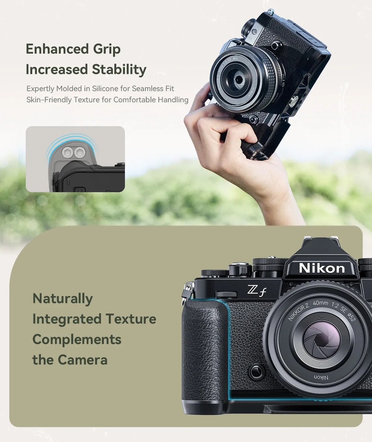 SmallRig L Shape Grip for Nikon Zf Mirrorless Camera with Arca-Type ...