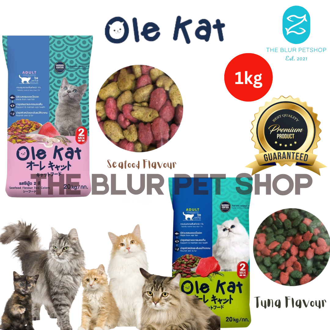 All Stages 1kg Ole Kat Dry Cat Food Cats Pet Essentials Tuna Seafood ...