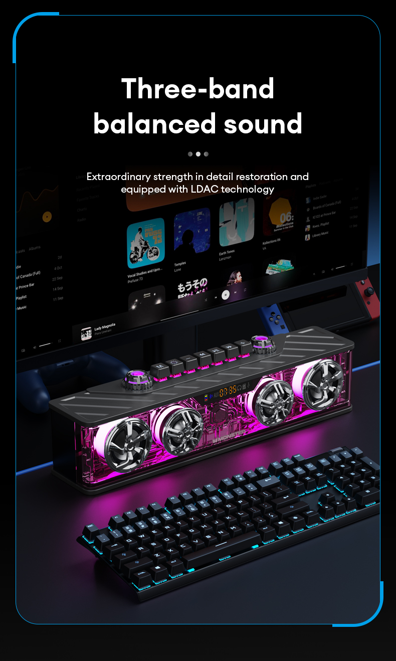 Monster G06 Bluetooth Speaker 4000mAh Aux Audio Cable Heavy Bass Stereo ...