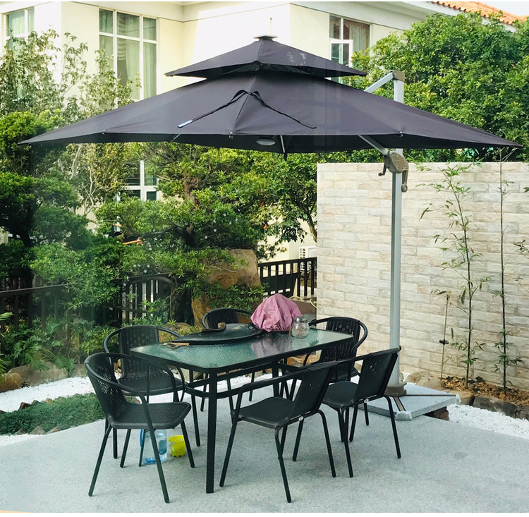 Outdoor table and chair combination courtyard table and chair outdoor ...