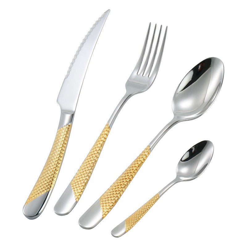 Kitchen Tableware Cutlery Stainless Steel Luxury Dinnerware Fork Spoon ...