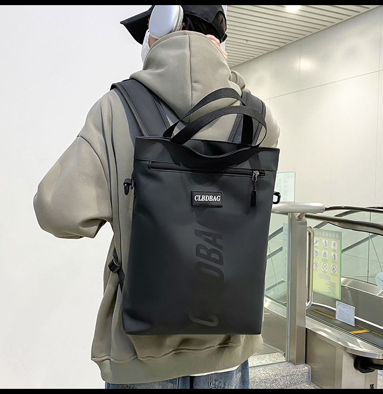 Unisex large capacity backpack, men's waterproof backpack, student ...