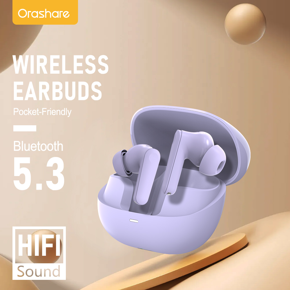 Orashare TW02 TWS High Stereo Sound Earbuds Wireless 5.3 Headset With ...