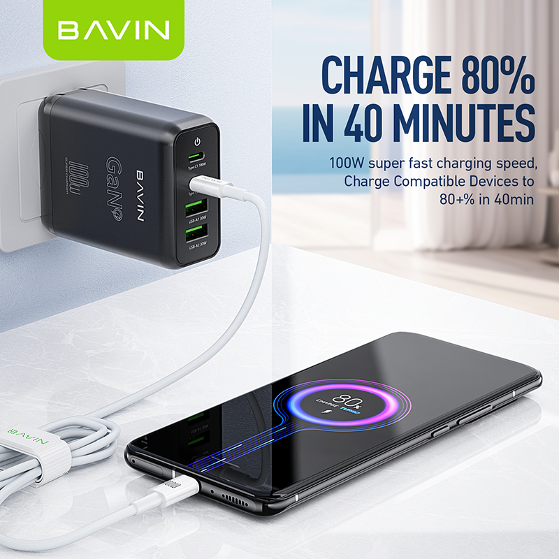 BAVIN Cb274 100W 60W 30W Pd Fast Charging Type-C To Type-C Cable for ...