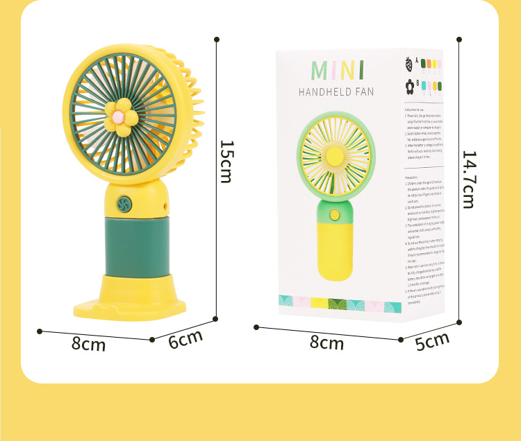 Small fan portable handheld children's mini charging cute student prize ...