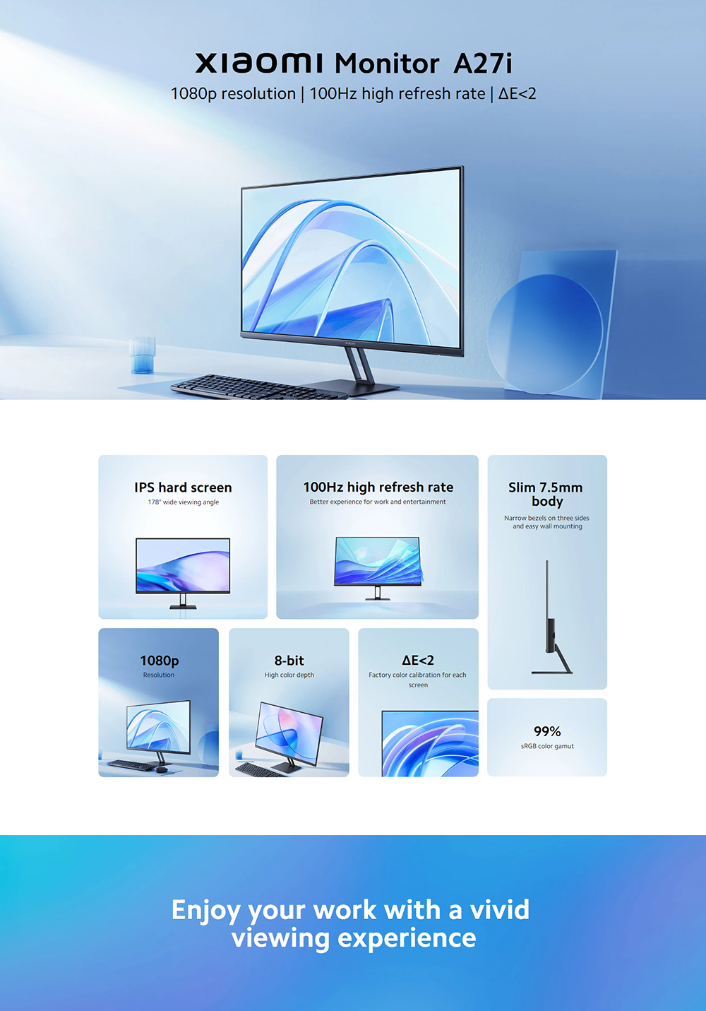 Xiaomi Monitor A27i IPS 27 inch | Shopee Philippines