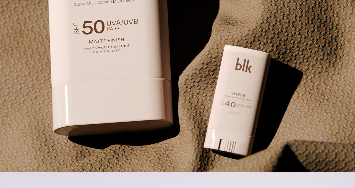 blk cosmetics universal sheer sunscreen primer stick SPF50 UVA/UVB PA++ ...