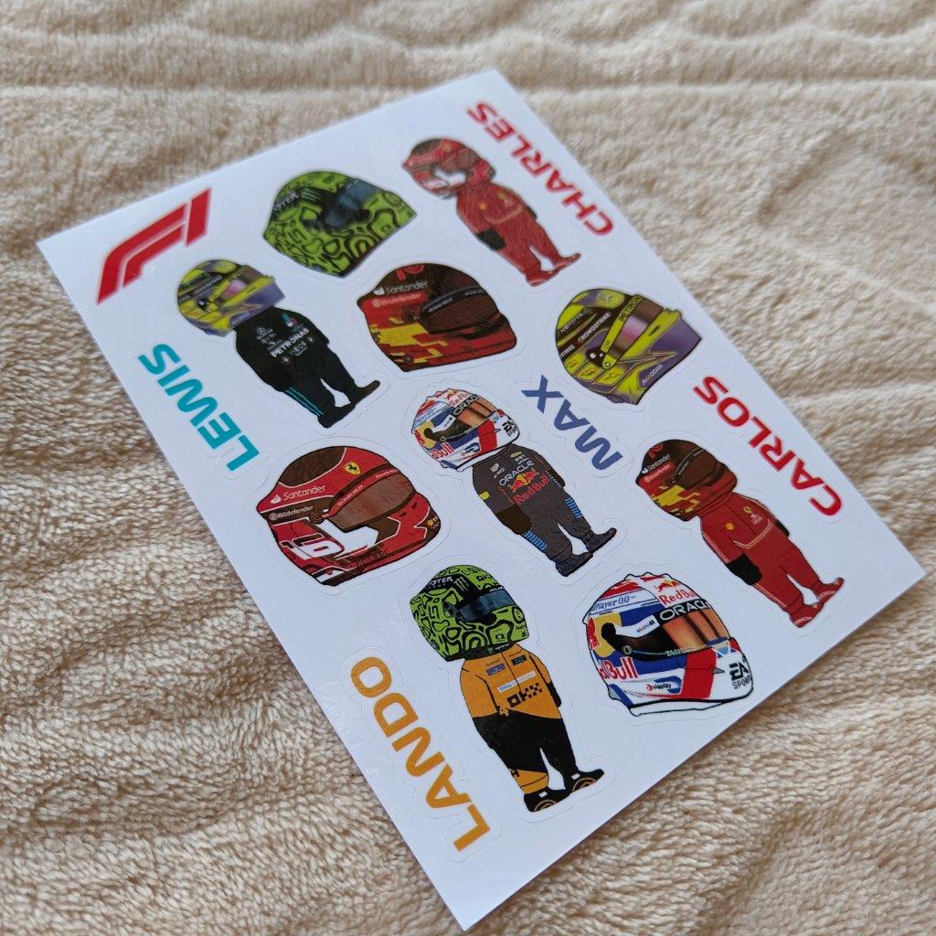 Formula 1 F1 Driver Chibi Sticker Pack (NON WATERPROOF) | Shopee ...