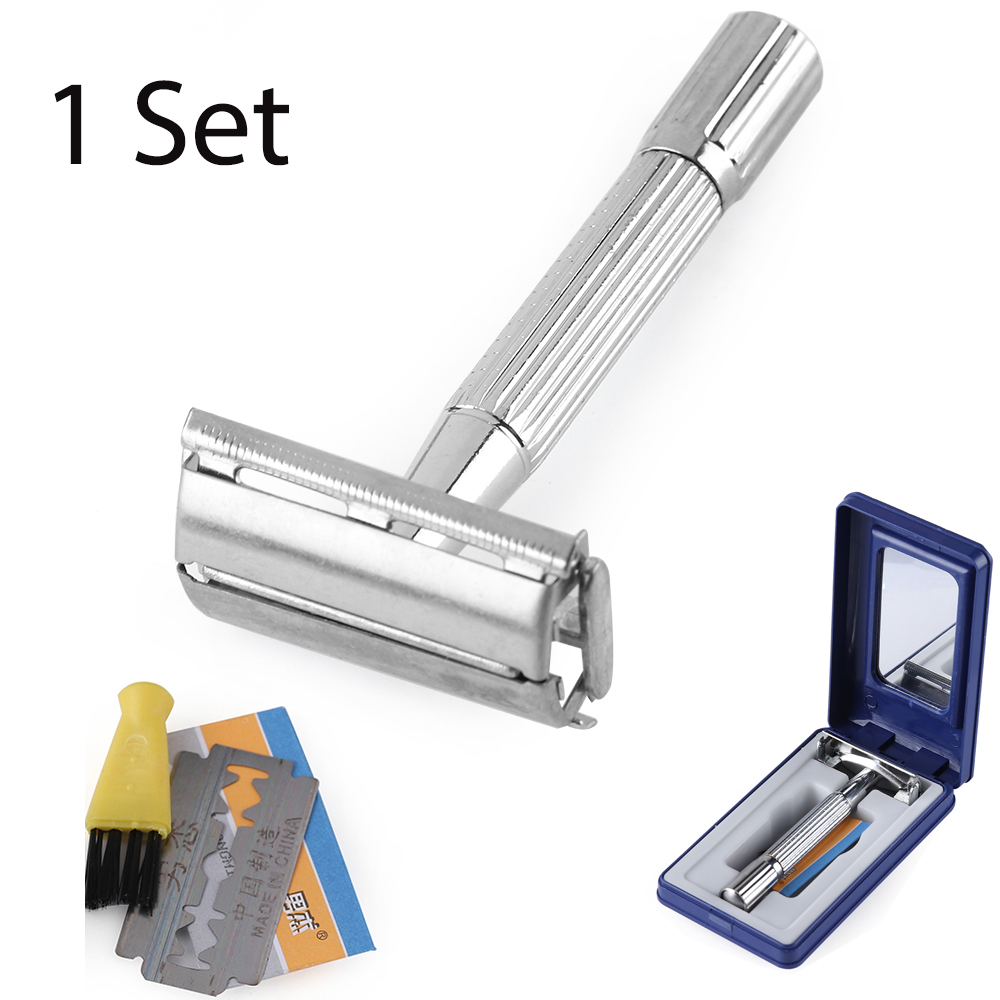 Manual Shaver For Men, Classic Stainless Steel Safety Razor Shaver With ...