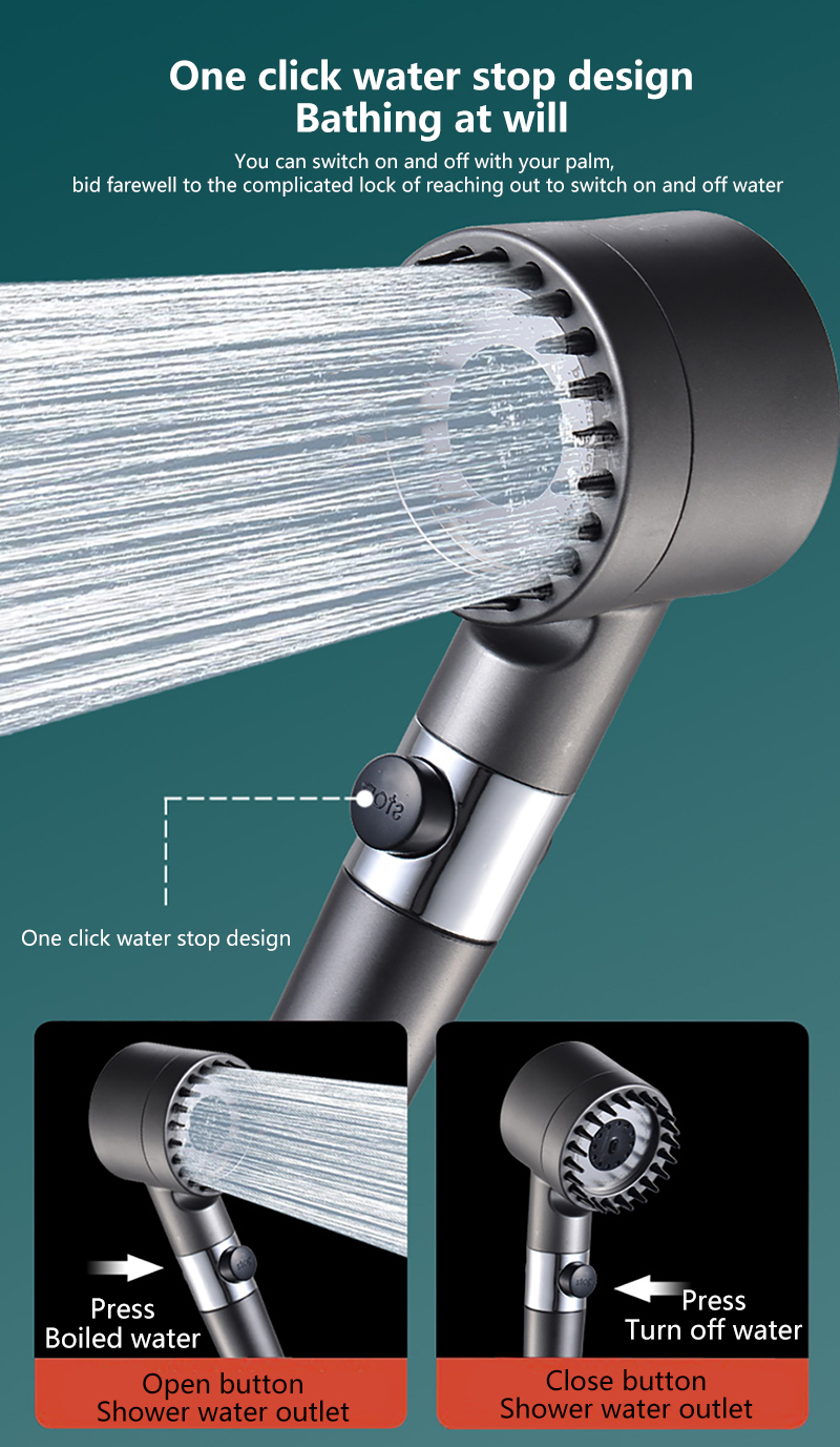 MANUYAMA Shower head Pressurized nozzle comes with filter High pressure ...
