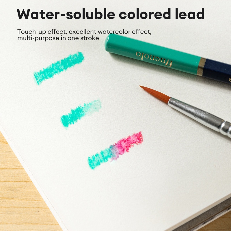 Finenolo by Deli Color Pencil 24/48/72 Colors Water-Soluble Colored ...