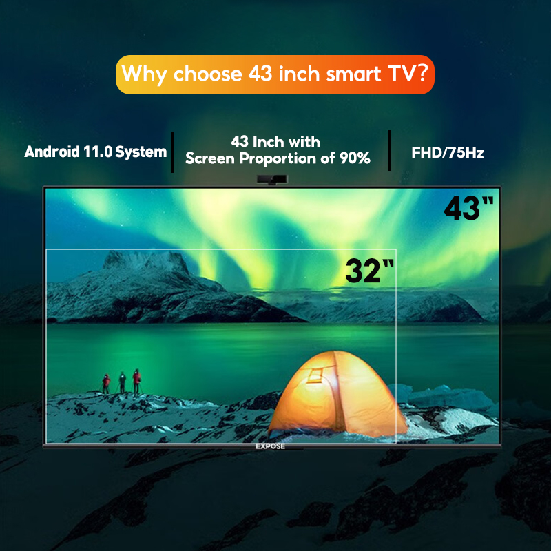 Expose 4K Smart tv 32 inch Smart LED TV FHD 43 inch Digital Smart TV ...