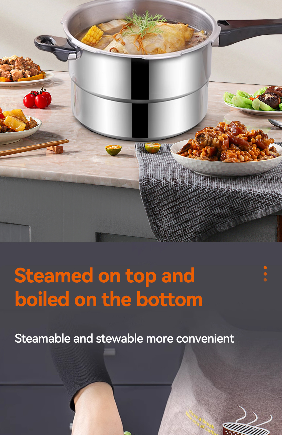 CES Pressure Cooker 3L, 4L, 5L, 7L 9L Domestic Gas/induction cooker ...