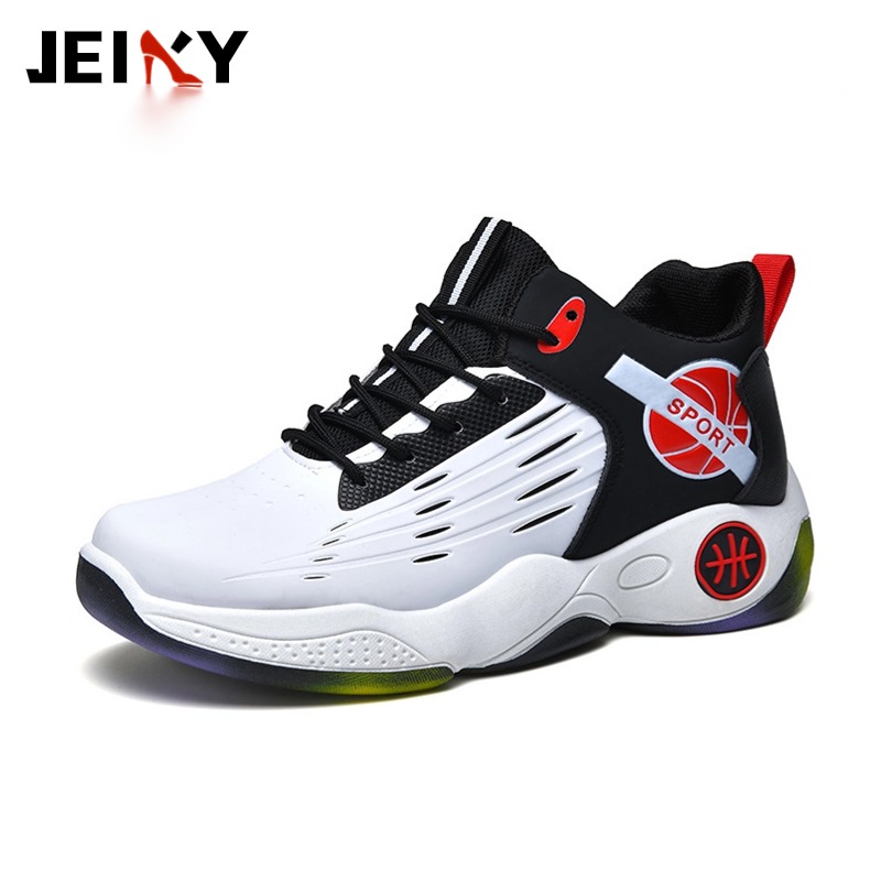 JEIKY Men's Basketball Shoes Student Sports Shoes Teenagers Running ...