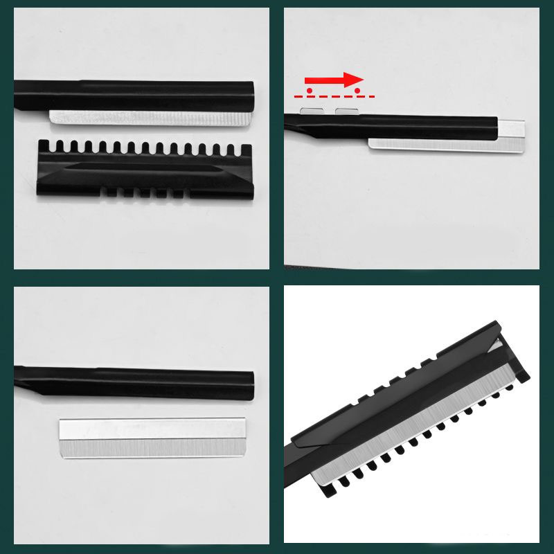 Barber Blade Razor Manual Shaver Carboon Steel Salon Folding Sharp ...