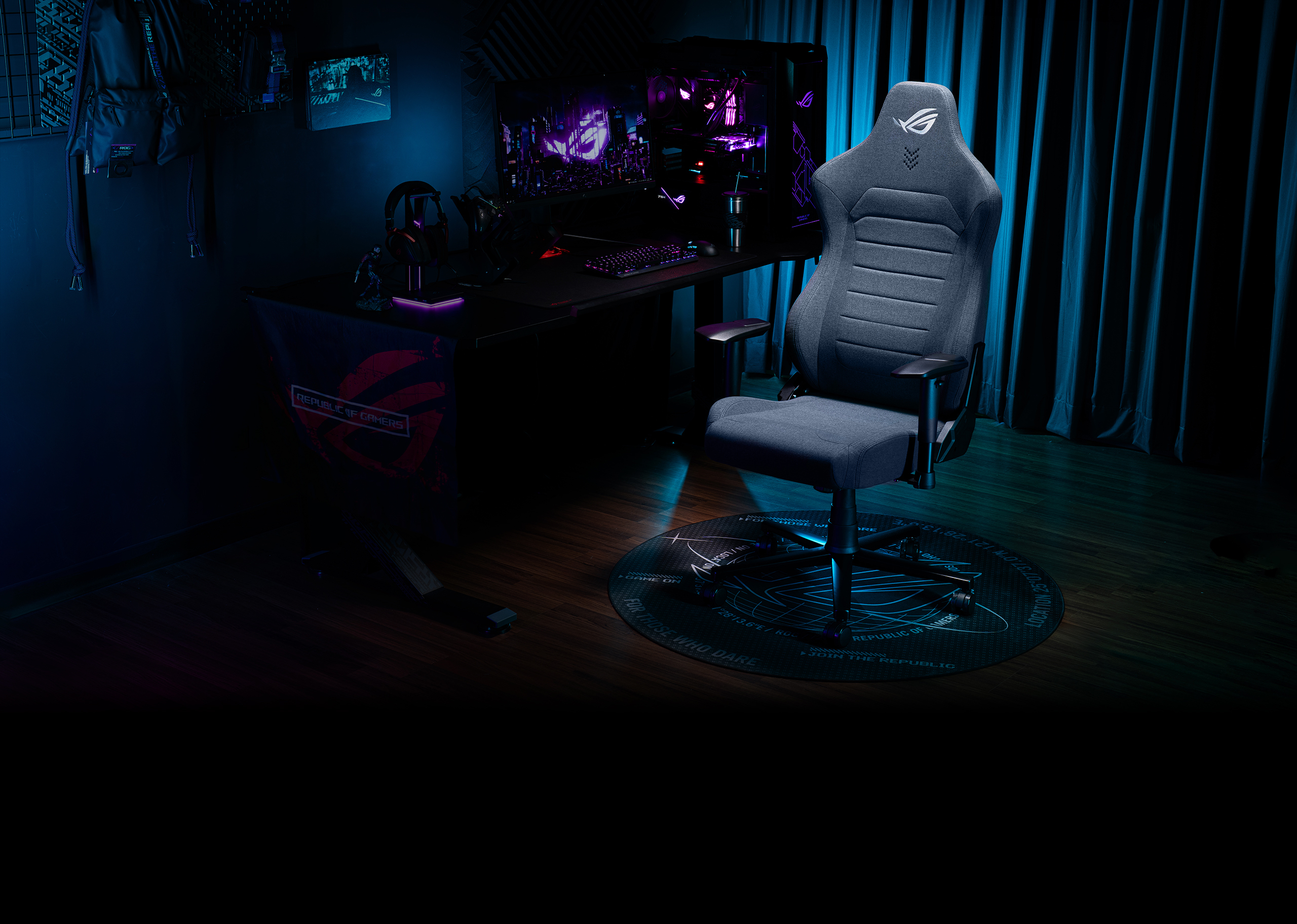 ASUS ROG Aethon Fabric Edition Gaming Chair with Integrated Lumbar ...