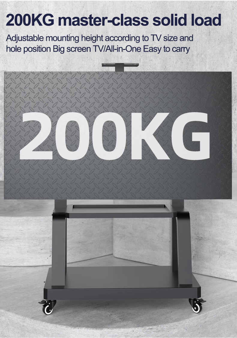 Universal 32-90 inch LCD TV stand mobile TV stand with TV box tray tilt ...