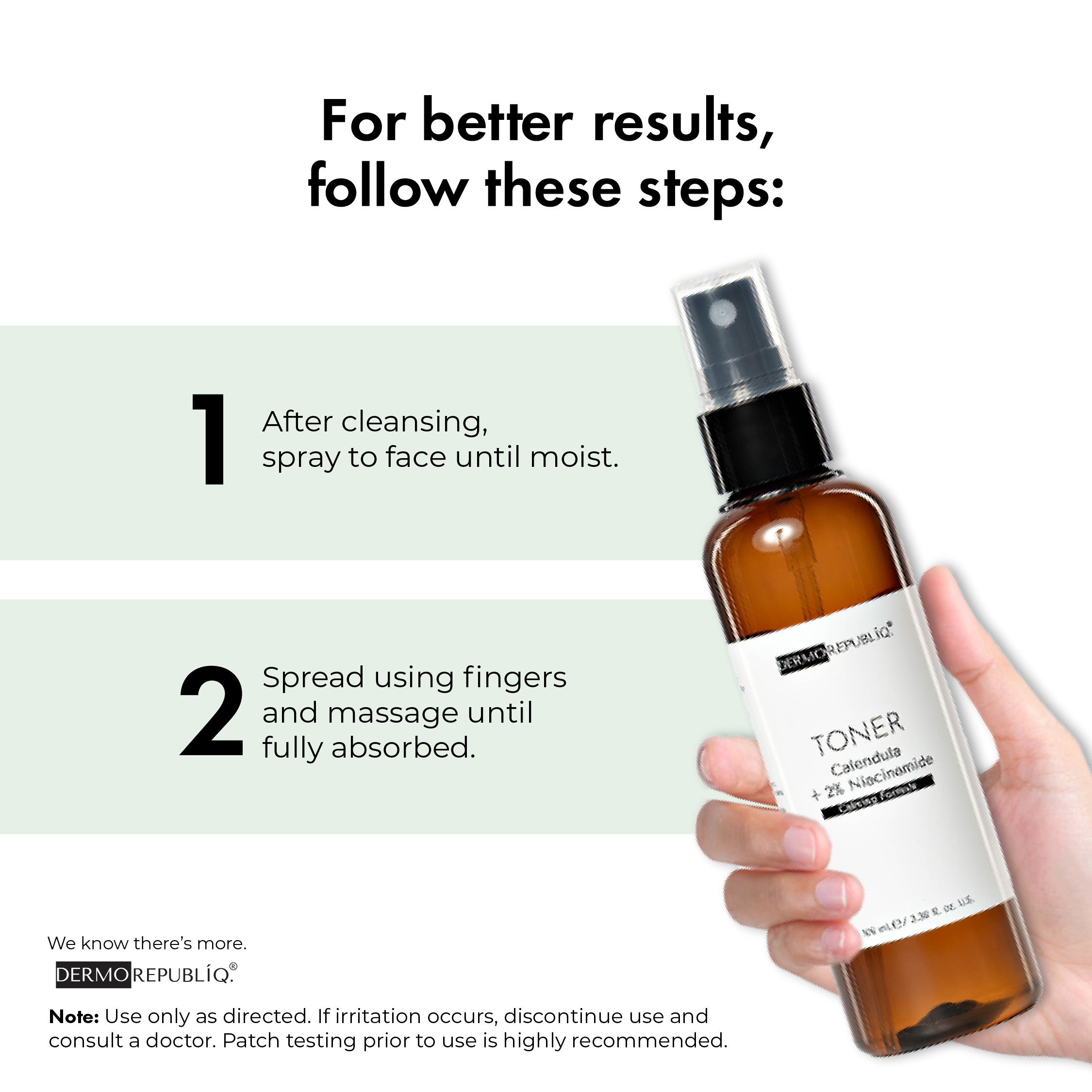 Dermorepubliq Calendula + 2% Niacinamide Calming and Brightening Toner ...