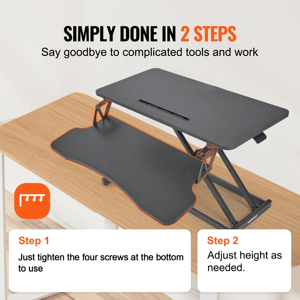 Standing Laptop Stand Desktop Folding Desk Lifting Table Adjustable ...