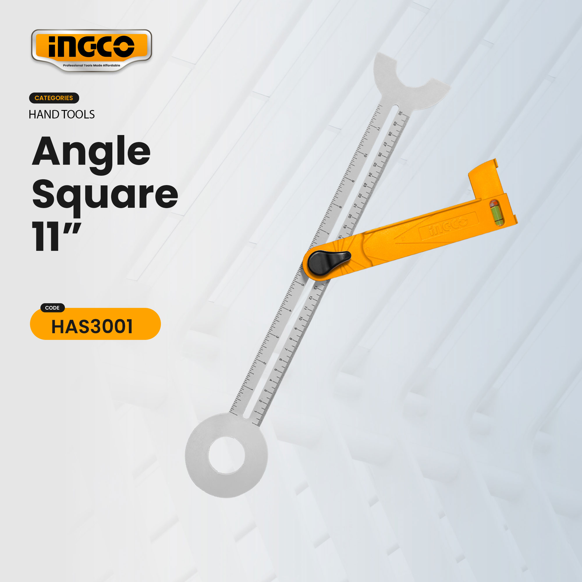 Ingco Angle Square 11" (300mm) for Carpentry Use HAS3001 IHT | Shopee ...
