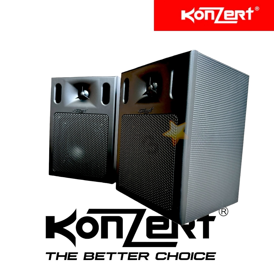 Konzert 2pcs PG - 55 2 Way Speaker System 100 Watts 8 ohms | Shopee ...