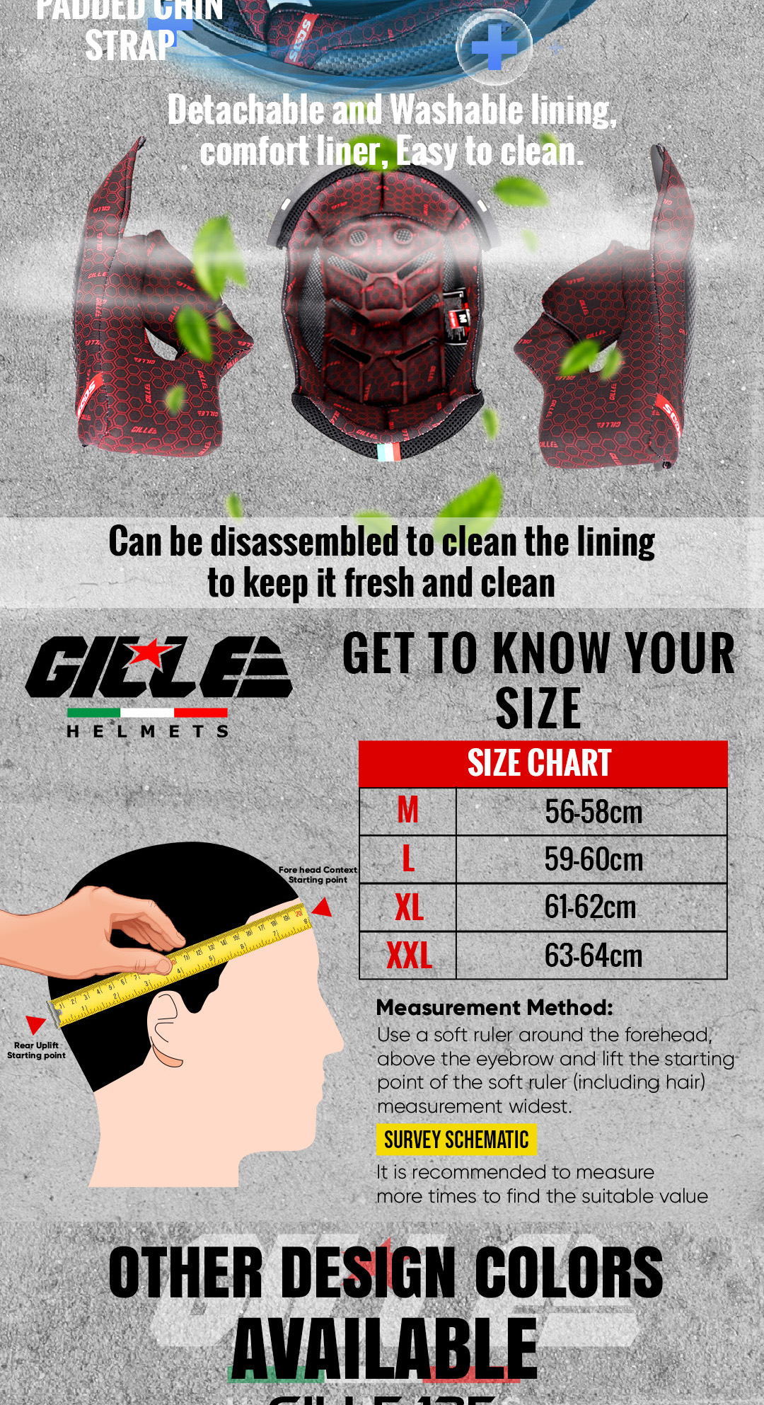 Gille Helmet 135 GTS V1 SLIFER Motorcycle Helmet Full Face Dual Visor ...
