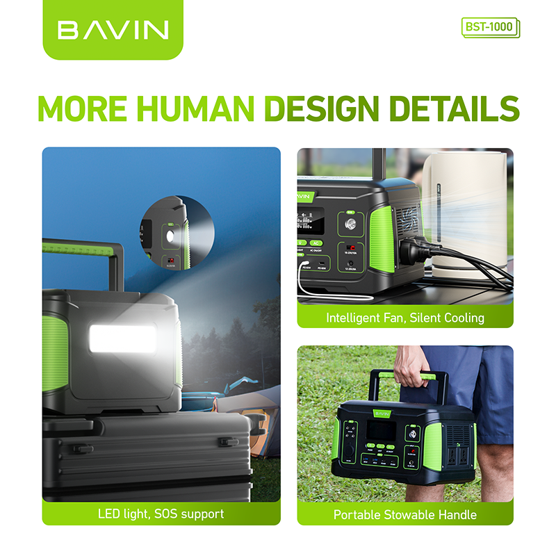 BAVIN BST1000 1000W 218400mAh/ 650W 171600mAh /300W 72800mAh Power ...