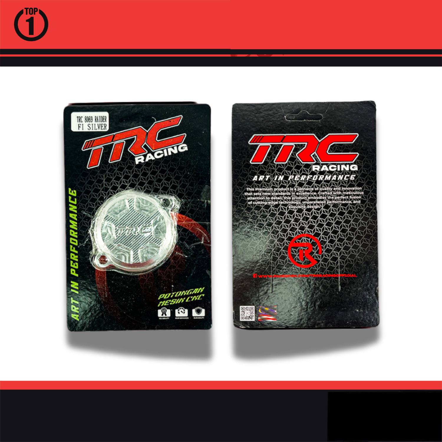 Top1 Motors TRC Racing CNC OIL FILTER COVER for RAIDER R150 FI Made in ...