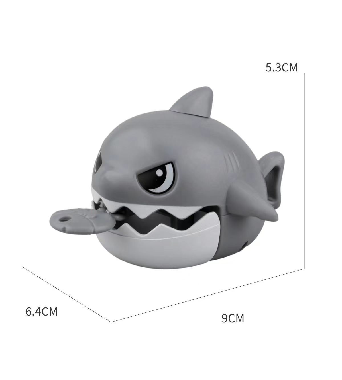 Pull Back Sharks Cartoon Pull String Bites Sharks Keychain Moving Shark ...