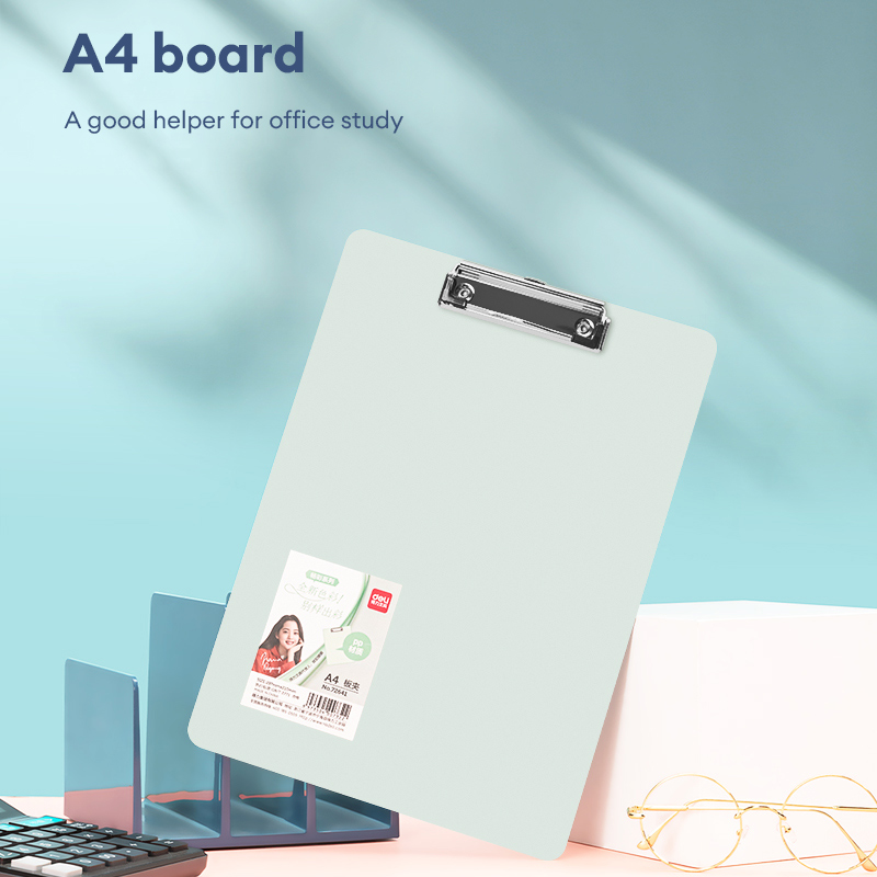 Deli A4 Clip Board Wordboard Hardboard Pad Plate Office Student School ...