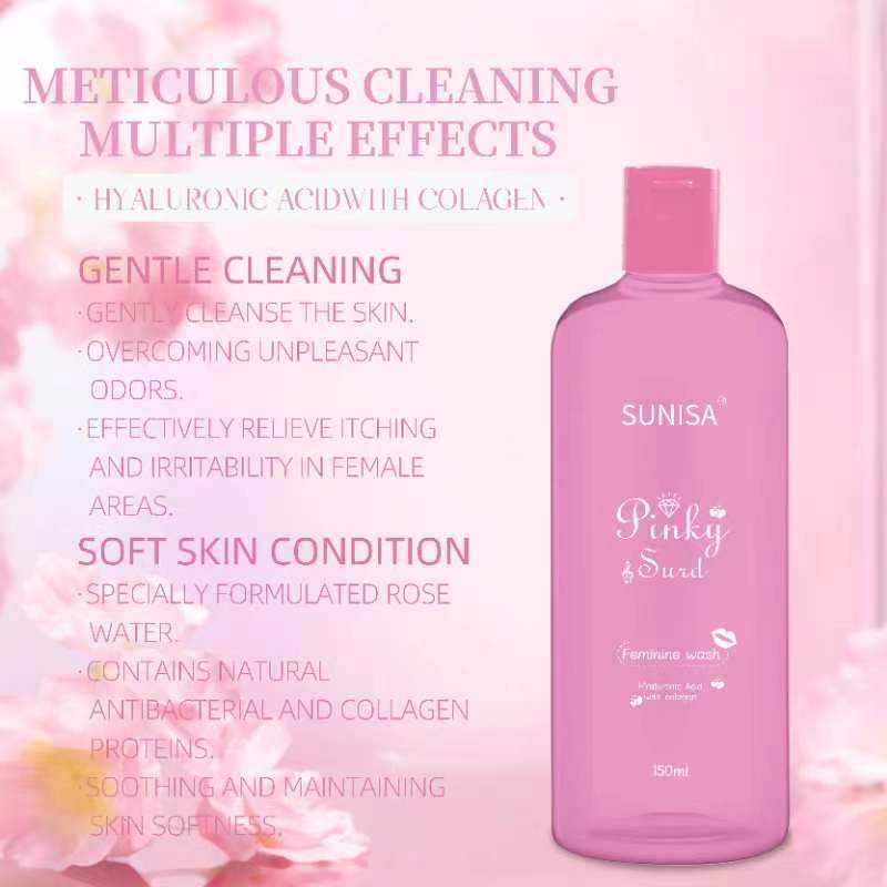 SUNISA Feminine Wash With Sunflower Oil 150ml Pretty Peach for Private Part Itching | Shopee ...