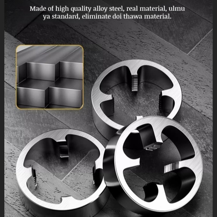 6PCS Plastic Pipe Thread Die Kit PVC Pipe Threader Plumbing Tool Kit ...