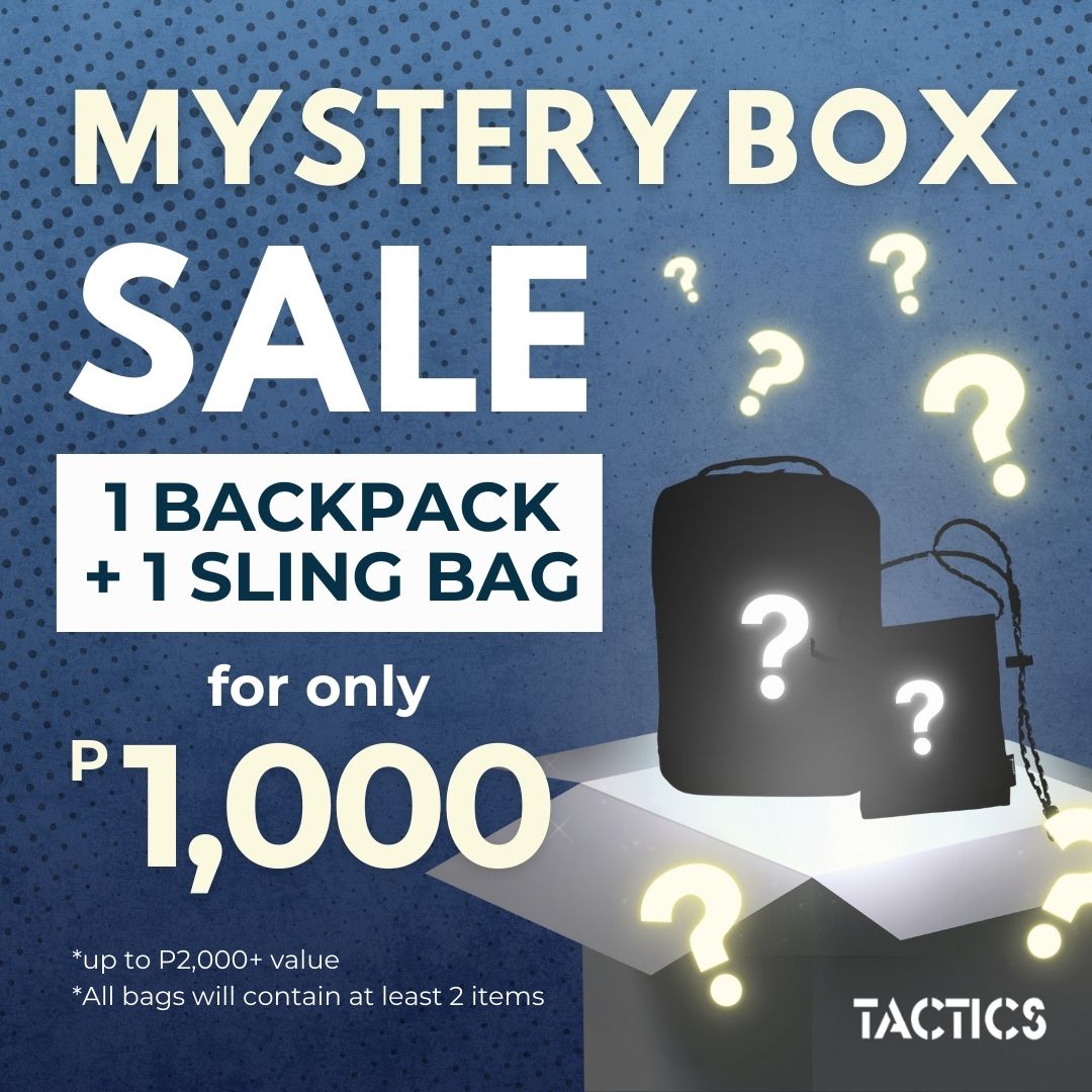 Tactics Mystery Box for Men Women Backpack and Sling | Shopee Philippines