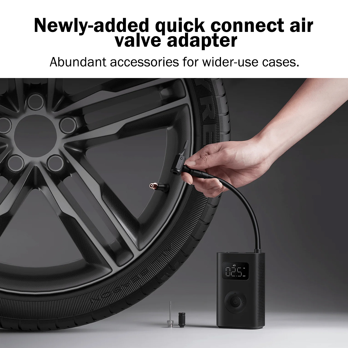 New Xiaomi Air Pump 2 EU Portable Digital Electronic Compressor 150PSI ...