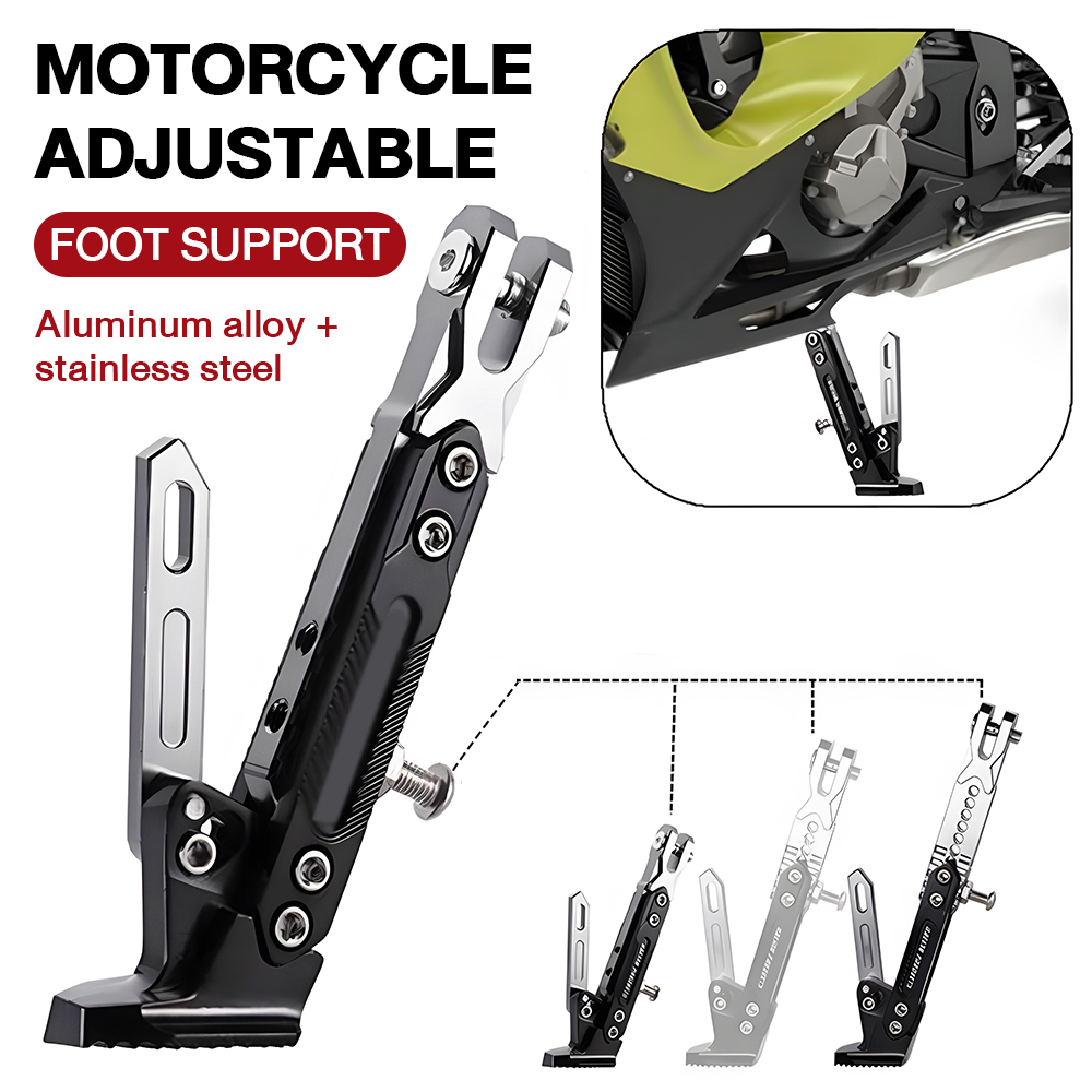 Motorcycle Side Stand Universal Adjustable Foot Side Support Stand CNC ...