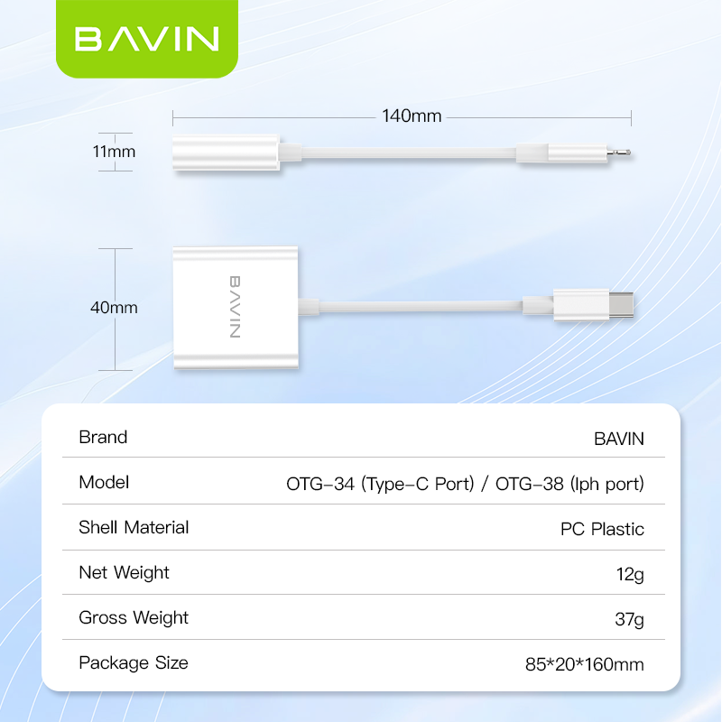 BAVIN O34 / O38 2in1 OTG Card Reader Adapter for TF Card/Memory Micro ...