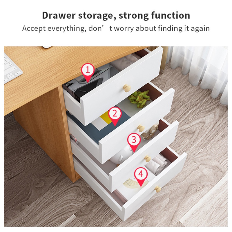 Study Table with Drawer Computer Table Office Table with Drawer Scandinavian Table Desk Table ...