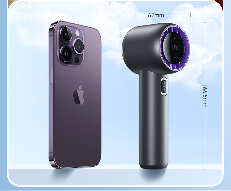 Handheld Fan GF02 199 GTR Strong Wind Portable Bladeless mini Fan ...