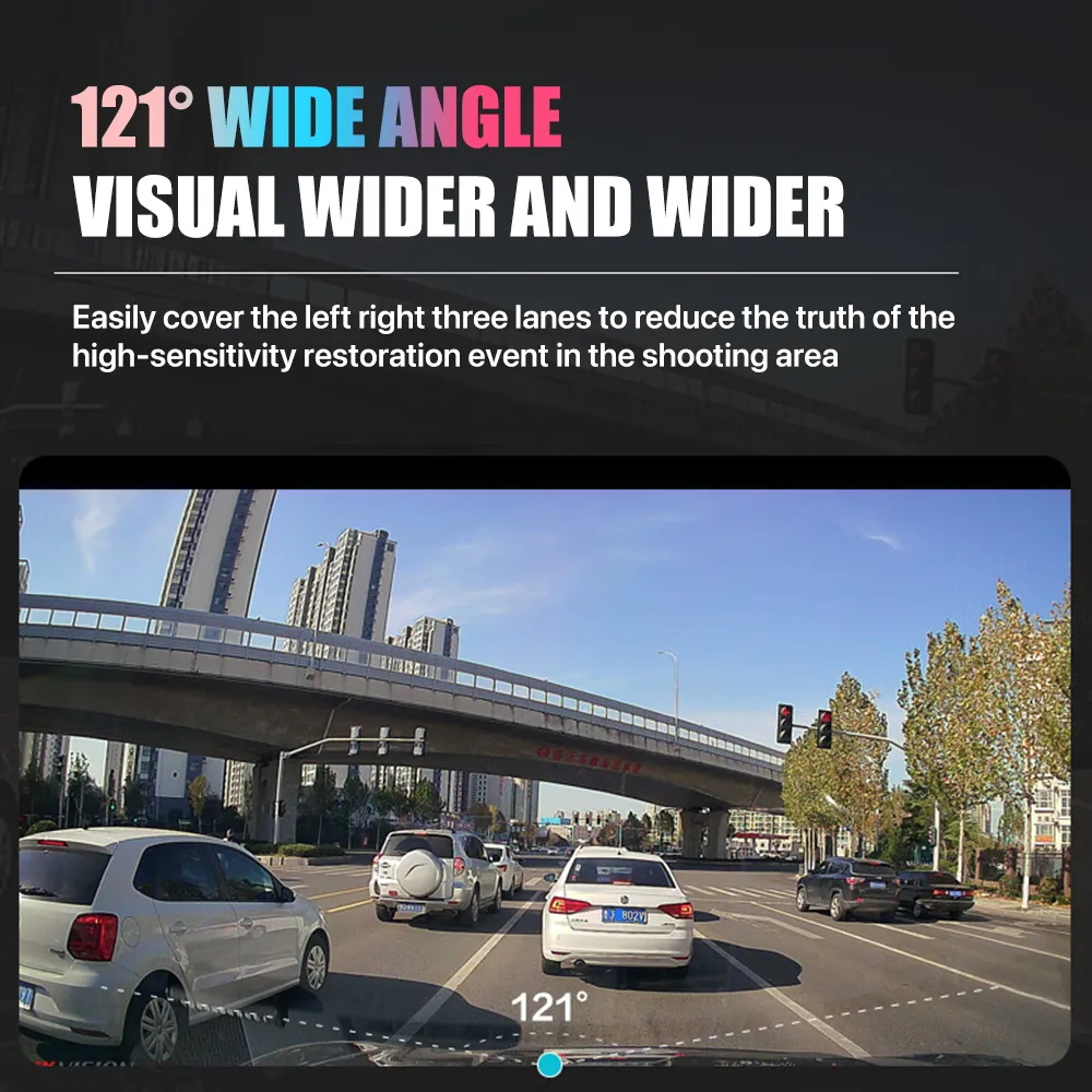 Hikvision D1 Pro Dash Cam 1440P 2K HDR 360° Rotation F1.55 Lens 24H ...