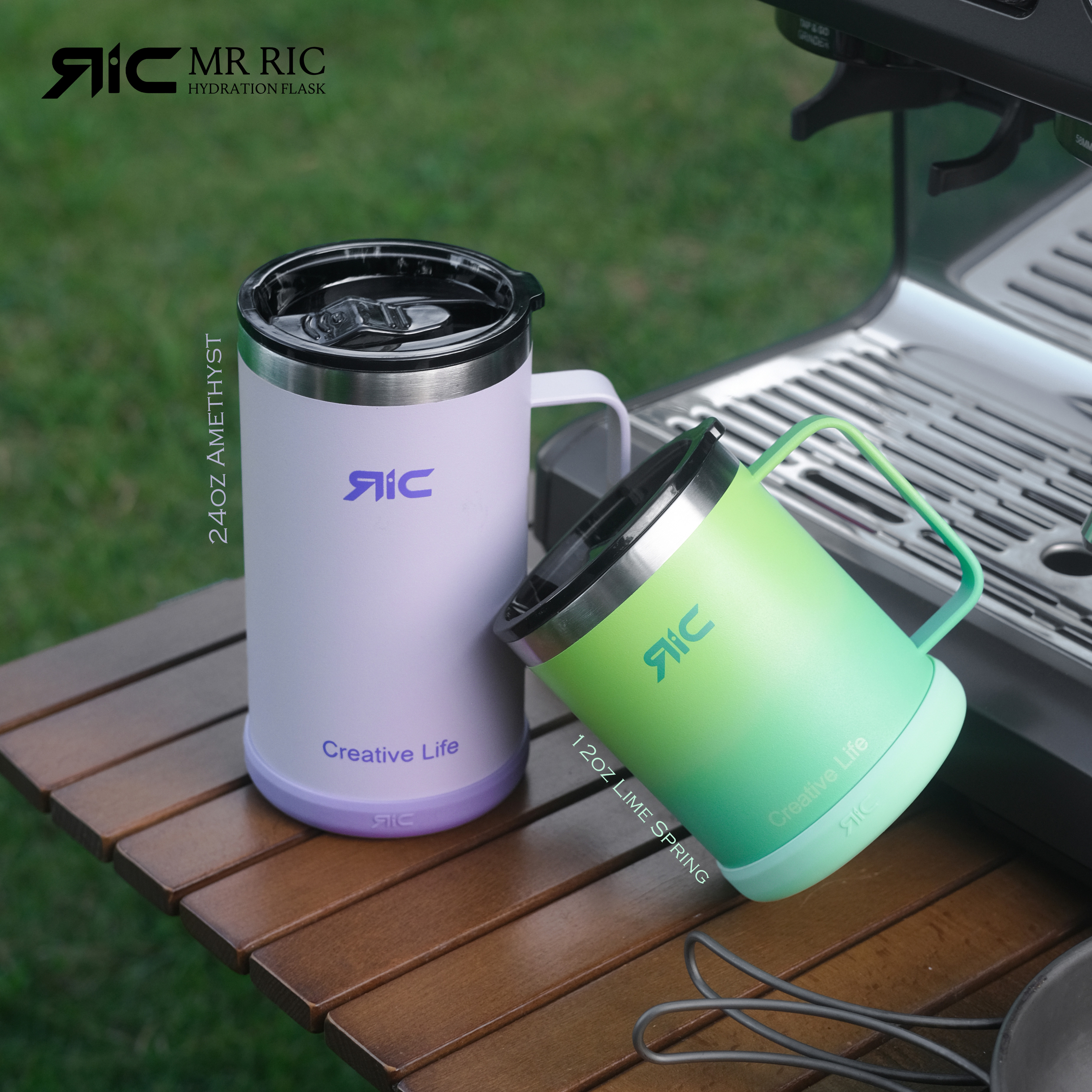 Mr Ric Camp Mug 12oz 24oz Stainless Steel Insulated Coffee Mug with ...