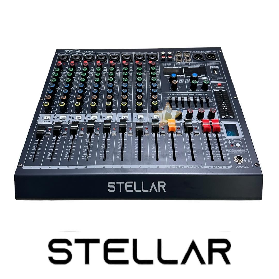 Stellar By Crown FX-800 Professional Mixer 8 Channel Professional mixer ...