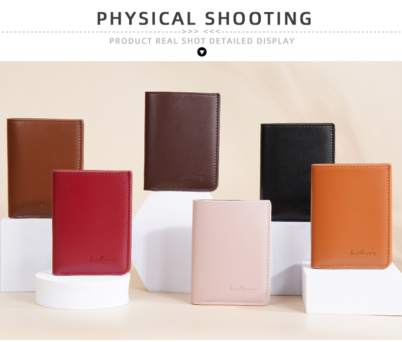 Baellerry Bi-Fold Classic Slim PU Leather Wallet For Women | Shopee ...